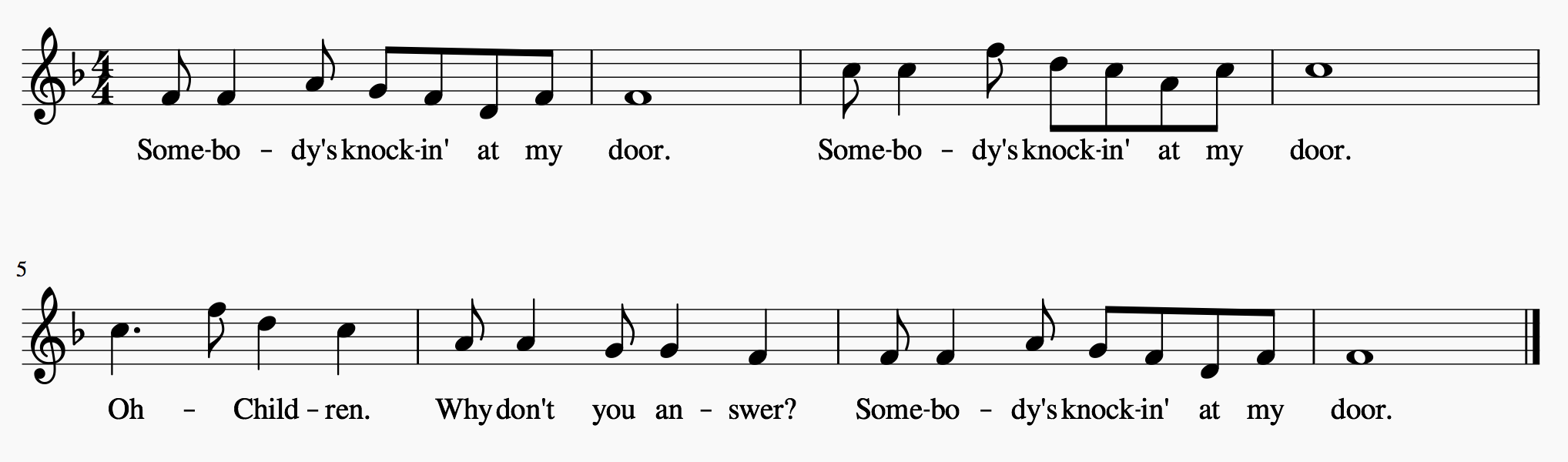 Elementary Music Activity for Black History Month - Somebody's Knocking ...