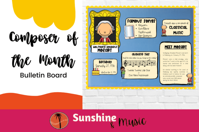 How To Easily Use a Composer of the Month Bulletin Board To Create ...