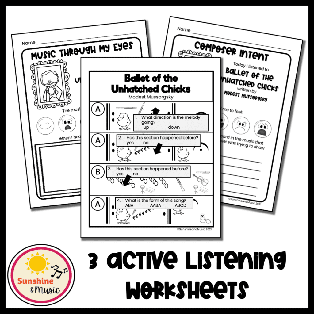 Ballet of the Unhatched Chicks Listening Map - Sunshine and Music