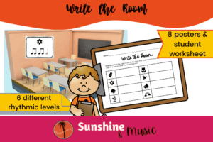 What is Write the Room and How To Use It In Music Class - Sunshine and ...