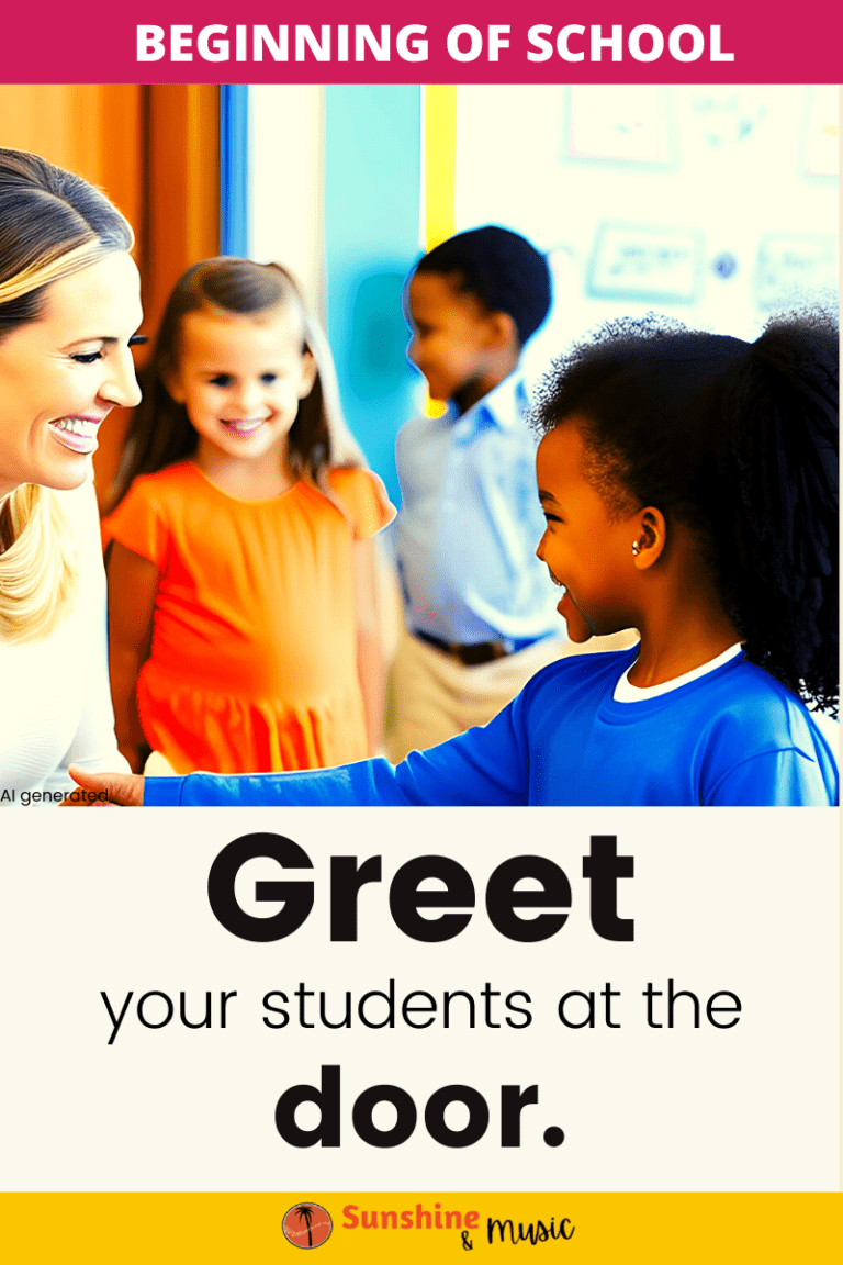 Music Lessons for Kindergarten: What to Teach the First Day of School ...
