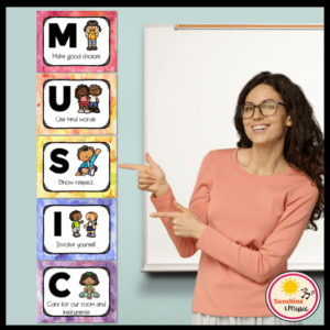 Music Class Rules - Sunshine and Music