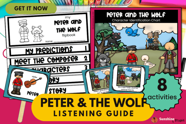 5 Fun Ideas to Teach Peter and the Wolf by Prokofiev - Sunshine and Music